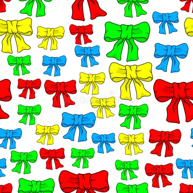 Bow knots pattern stock vector. Illustration of celebration - 97308018