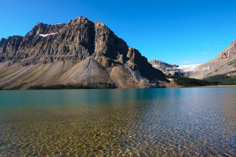Bow Lake stock photo. Image of national, canada, nature - 22015334