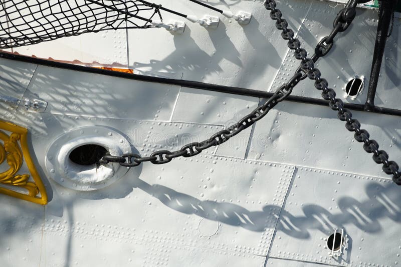 Bow of a sailing ship stock photo. Image of sunny, equipment - 254377110