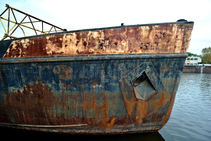 Rusty old ship stock photo. Image of scrap, naval, salvage - 17649348