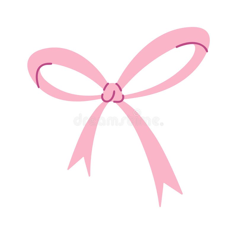 Bow Pink Ribbon Knot Pattern Stock Vector - Illustration of trendy ...