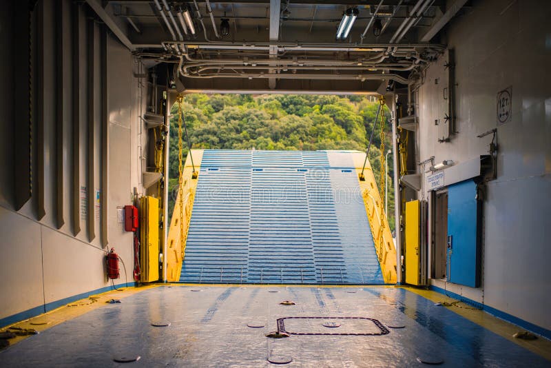 A Ramp for Cars To Enter from an Underground Parking Lot To a Multi ...