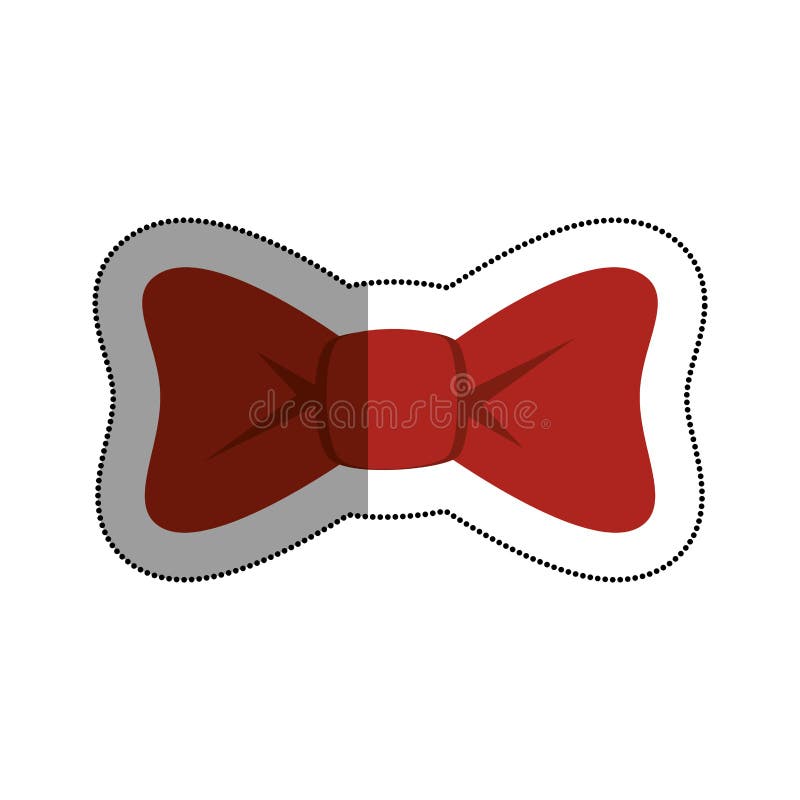 Bow ribbon element icon stock illustration. Illustration of elegant ...