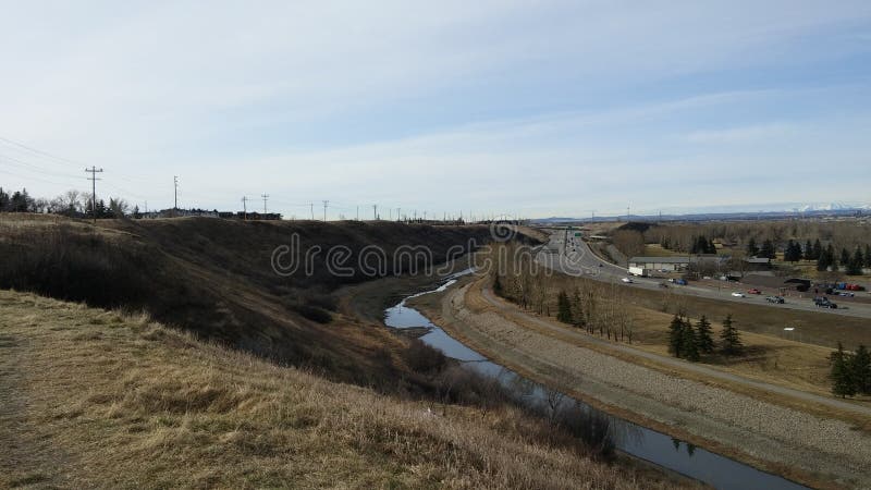 Bow River stock image. Image of calgary, road, river - 69070473