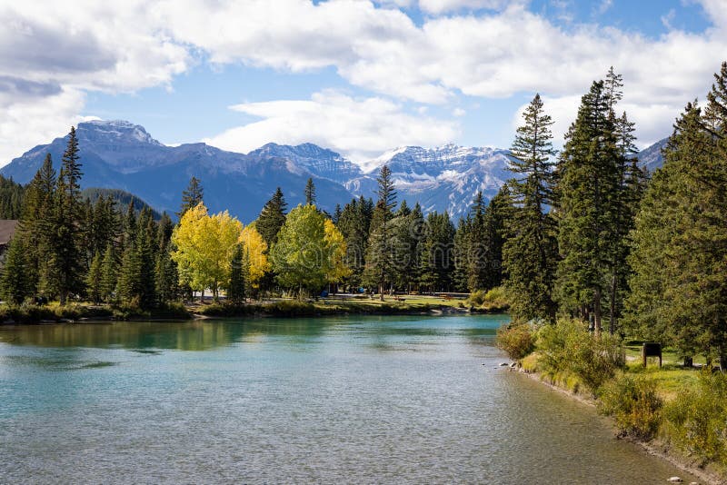 Bow River stock photo. Image of national, canada, scenic - 48754130