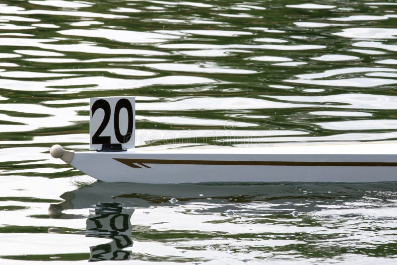 Bow of a rowing skiff stock photo. Image of race, paddle - 32287446
