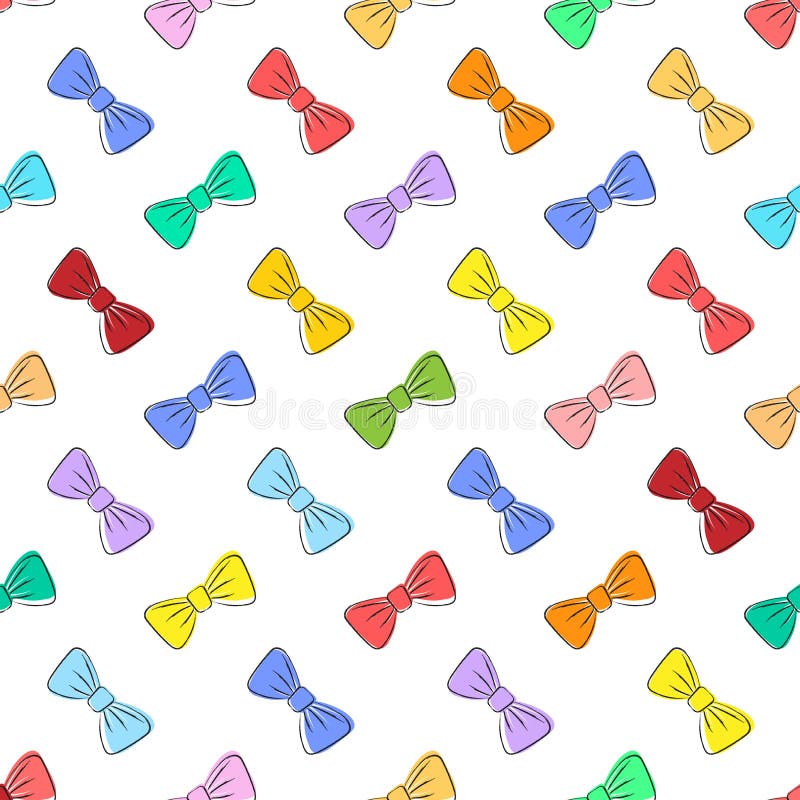 Bow. Seamless Pattern for Simple Backgrounds, Textures, and Packaging ...