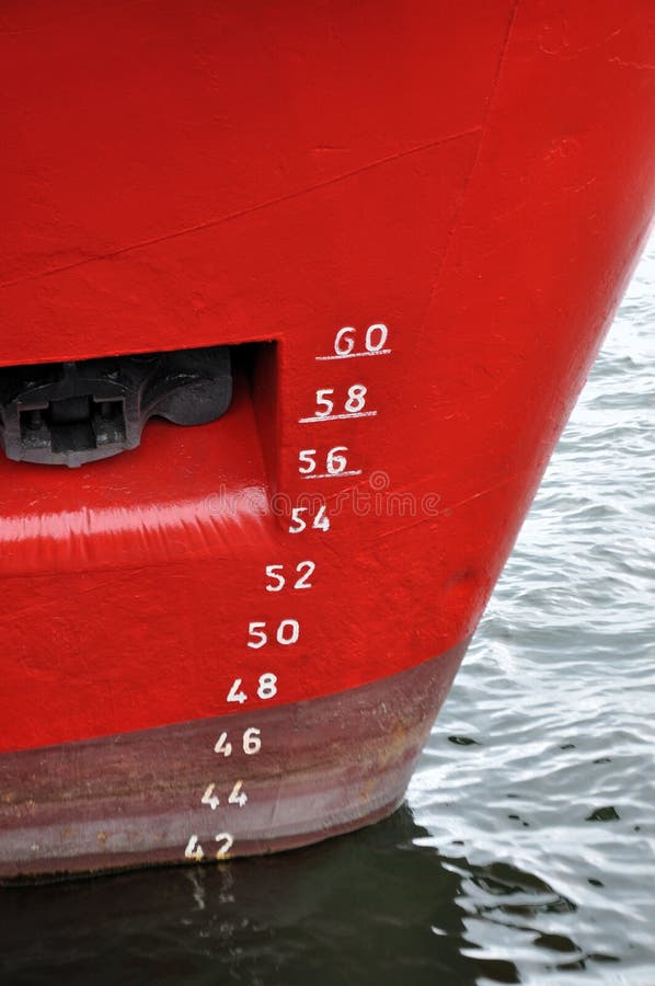 Bow of a ship stock image. Image of draft, waterline - 65620623