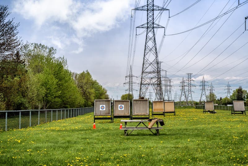 Target Gun Shoot Practice and Weapons Training. Outdoor Shooting Range ...