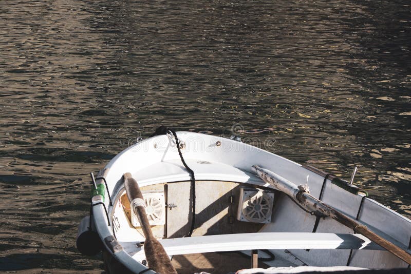 Boat over the sea stops stock photo. Image of skiff - 258781274