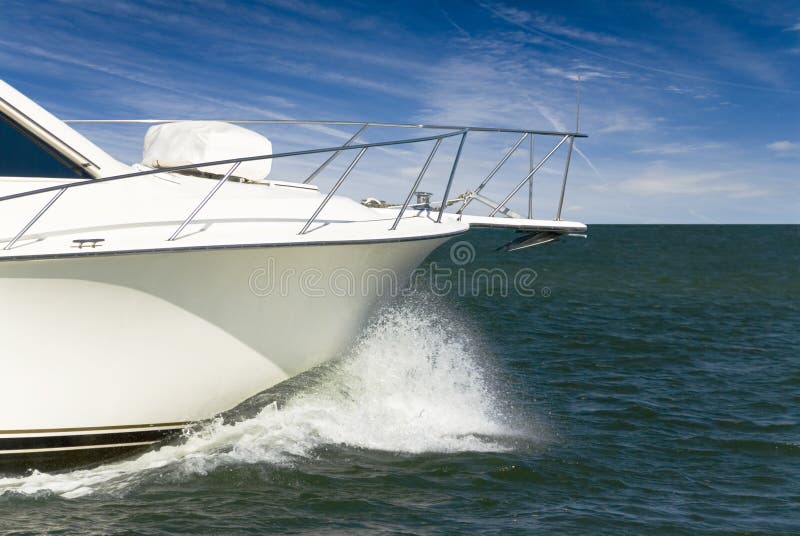 Bow Wake stock photo. Image of afternoon, boat, marine - 2191422