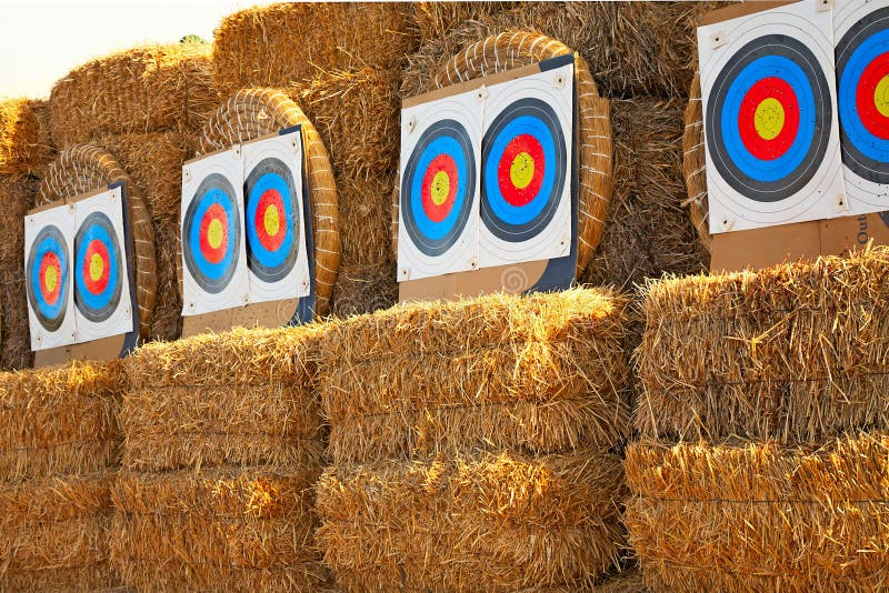 Bow targets stock image. Image of circle, activity, recreational - 10717193