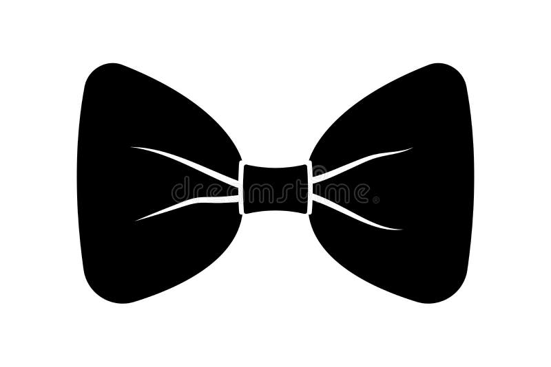 Bow Tie Black Vector Icon, Formal Dress Code Symbol Stock Vector ...