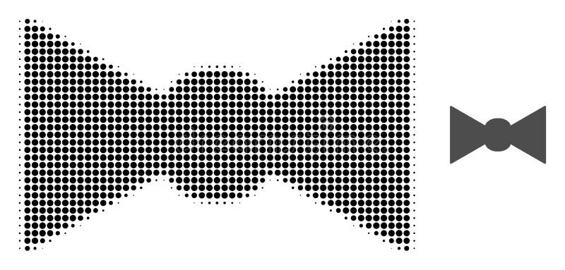 Bow Tie Halftone Dot Icon stock vector. Illustration of necktie - 219336917
