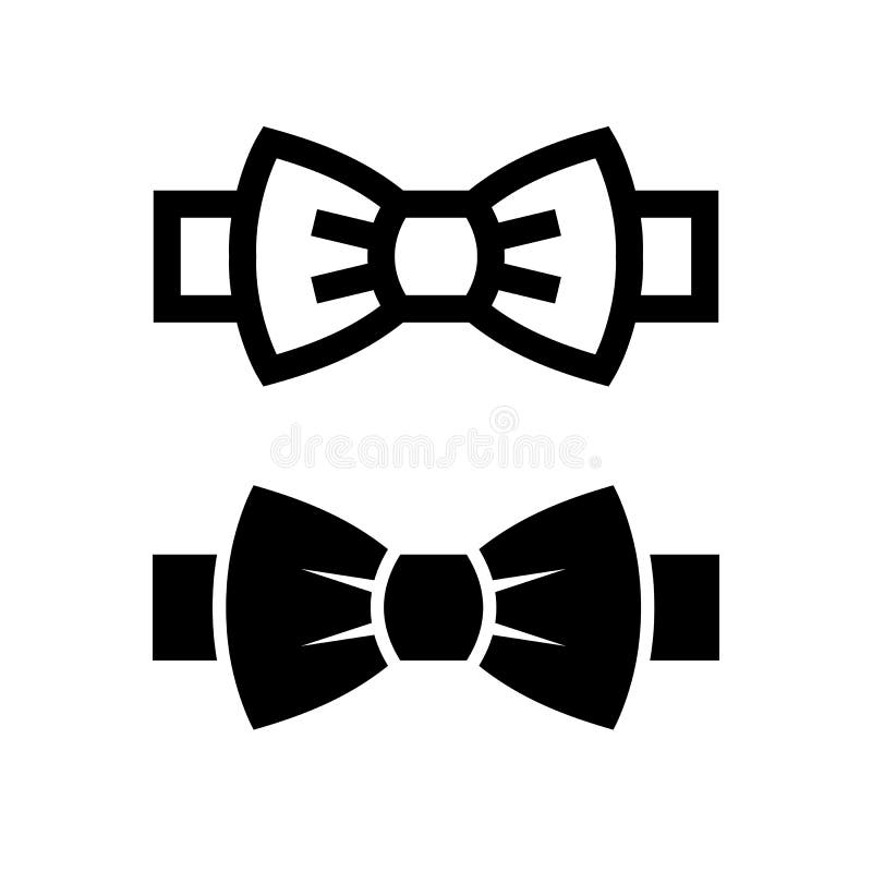 Bow Tie Icon. the Bow is a Symbol of Celebration. Stock Vector ...