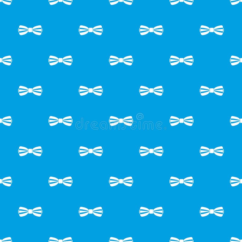 Bow Tie Pattern Seamless Blue Stock Vector - Illustration of elegance ...