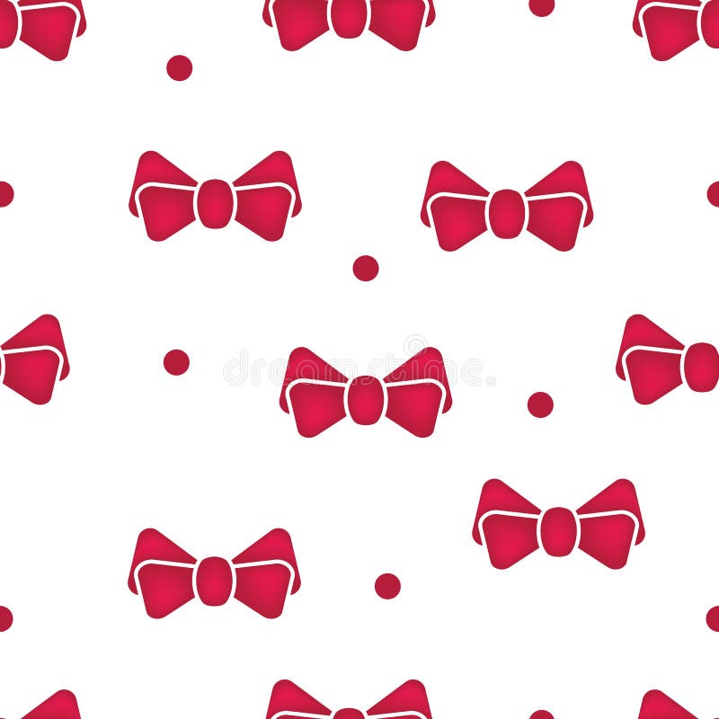 Bow Tie Seamless Pattern, Neck Tie 3d Vector Print Stock Vector ...