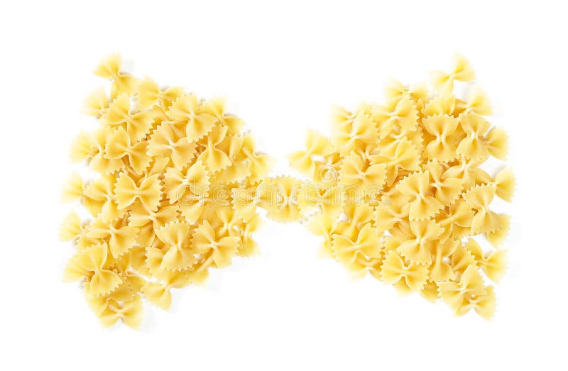 Bow Tie Shape Heap of Farfalle Pasta Stock Image - Image of heap ...