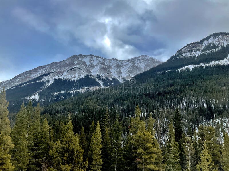The Bow Valley at Its Finest Stock Image - Image of high, mountain ...