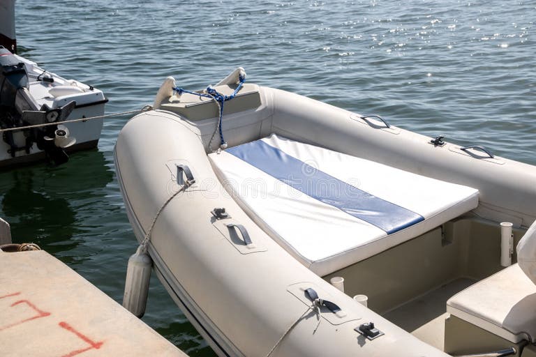 Rubber Speed Motor Boat Bow Stock Image - Image of floating, material ...