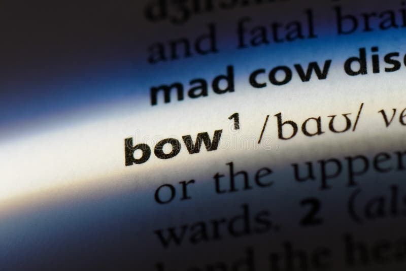 Bow stock photo. Image of writing, macro, definition - 114405308