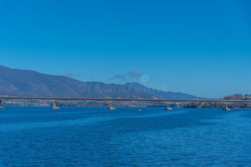 Bowen Bridge in Hobart, Australia Stock Photo - Image of derwent ...
