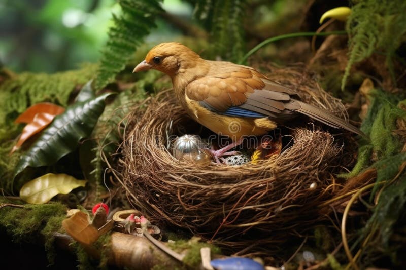 Bowerbird Nest Stock Illustrations – 12 Bowerbird Nest Stock ...