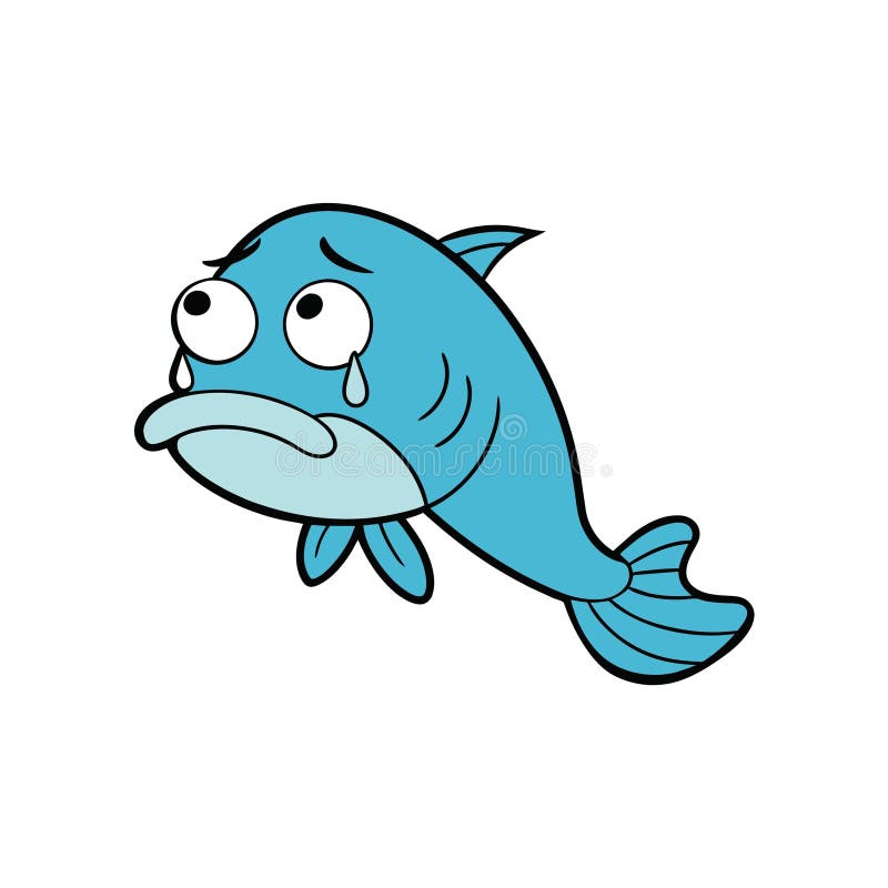 Bowfin Fish Cries Icon Vector Illustration Stock Vector - Illustration ...