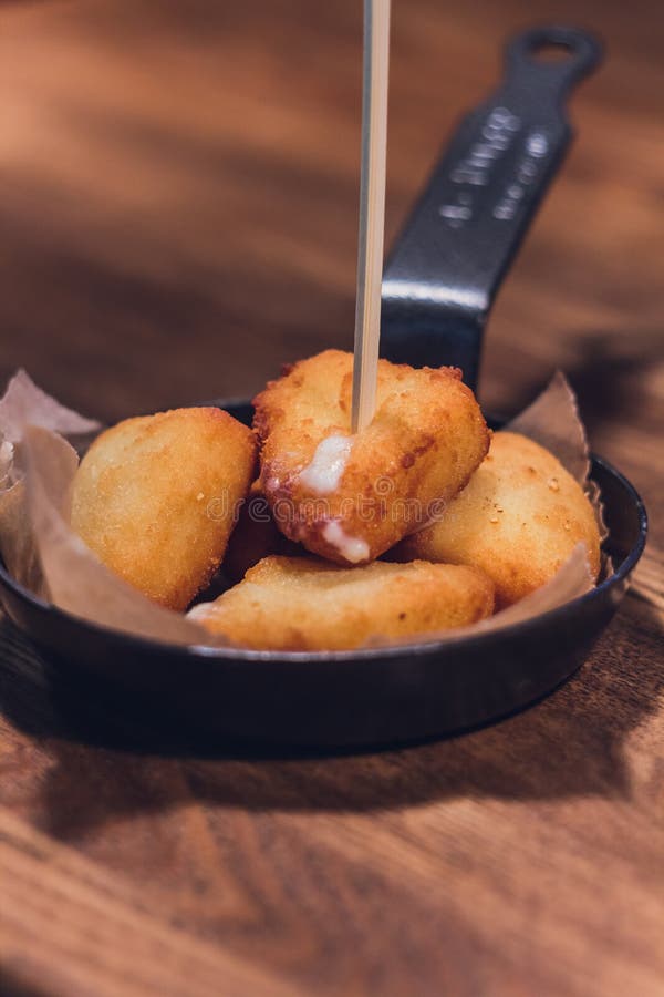 Bowl of Arancini - Rice Balls with Mozzarella. Stock Image - Image of ...