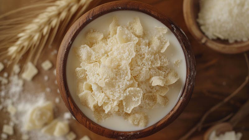 A Bowl of Baby Sugar Flakes with Milk Stock Image - Image of healthy ...