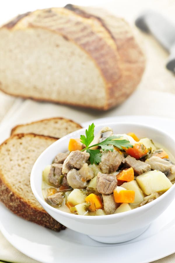 Bowl of beef stew stock photo. Image of healthy, plate - 16882982