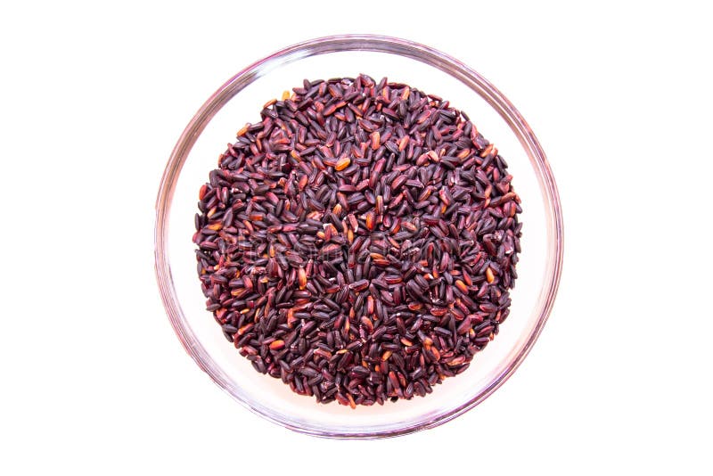 Bowl with Black Rice Top View Stock Photo - Image of rice, black: 72802264