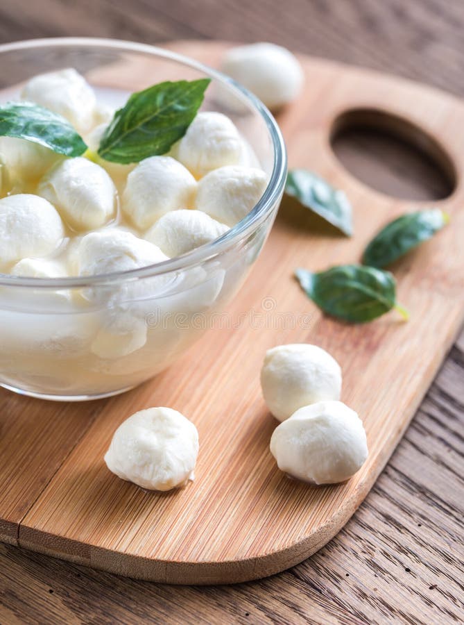 Baby Mozzarella Cheese Balls Stock Image - Image of dish, mozzarella ...