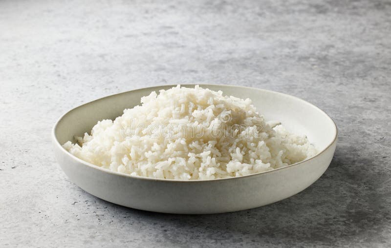 Bowl of boiled rice stock image. Image of grain, cereal - 348540805