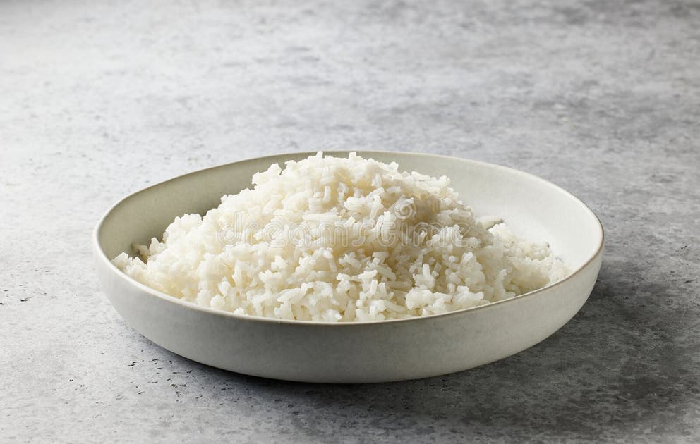 Bowl of boiled rice stock image. Image of grain, cereal - 348540805