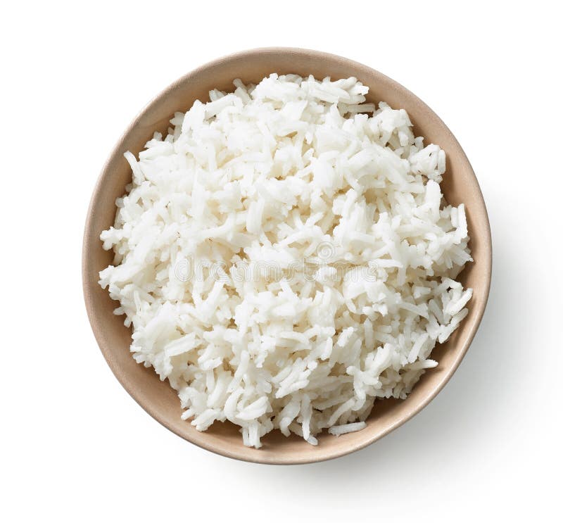Bowl of boiled rice stock image. Image of white, closeup - 134680573