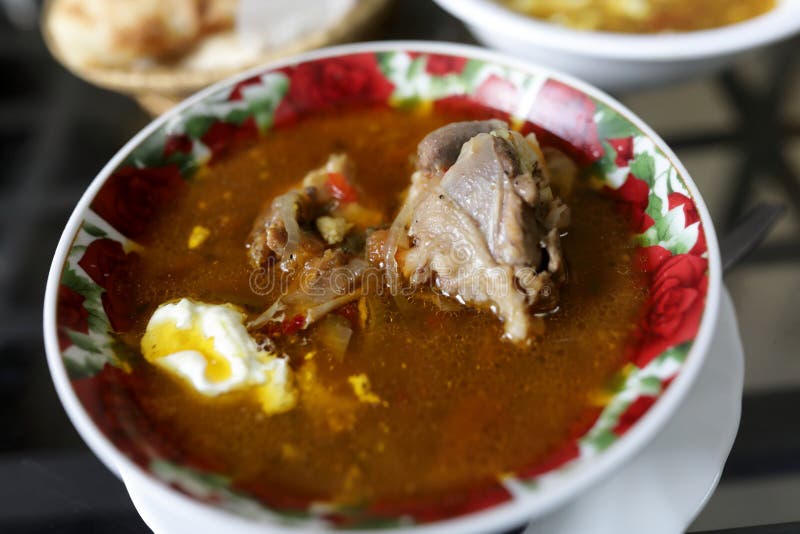 Bowl of Bozbash soup stock photo. Image of eating, healthy - 135639182