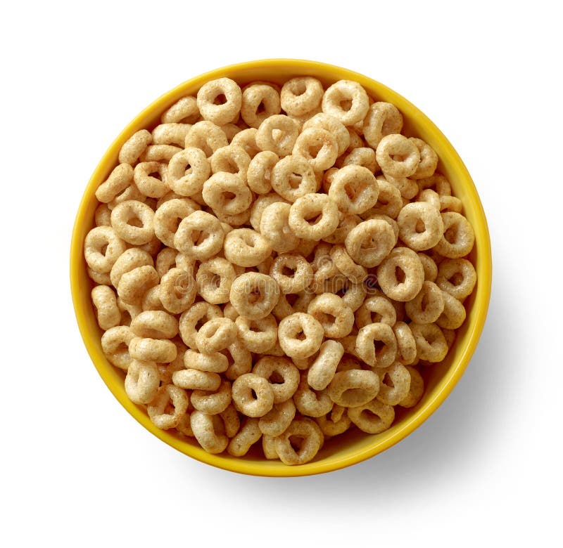 Bowl of Breakfast Cereal Rings Stock Image - Image of cereal, dietary ...