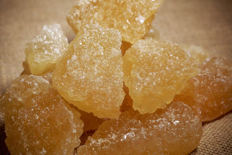 Bowl of brown rock sugar stock photo. Image of close - 42438592