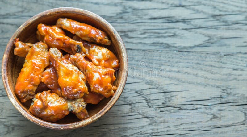 Bowl of Buffalo Chicken Wings Stock Image - Image of sauce, fried: 66046379