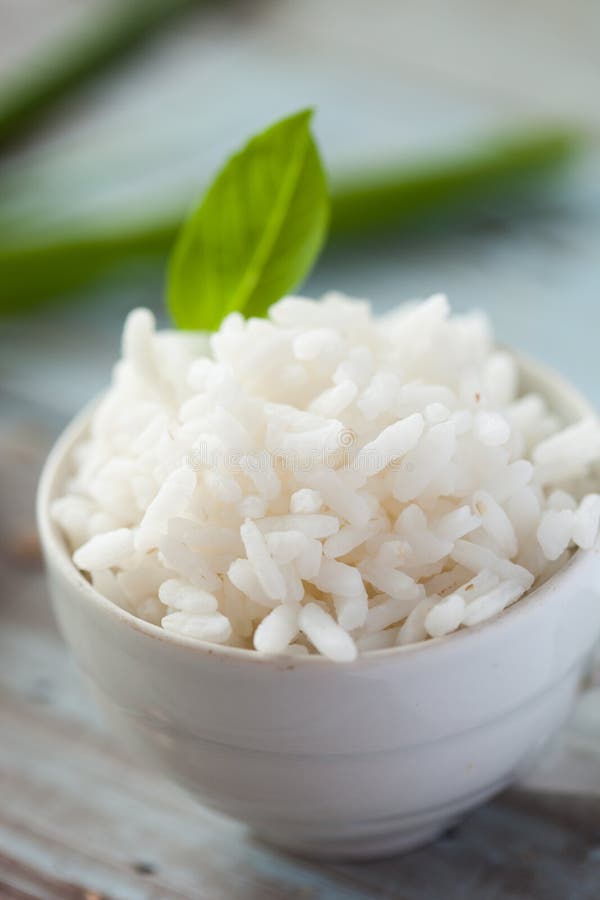 A bowl of cooked Rice stock image. Image of bowl, vegetarian - 16939371