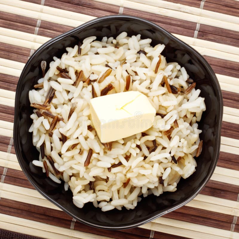 Bowl of Cooked Rice stock image. Image of dietary, lunch - 26874173