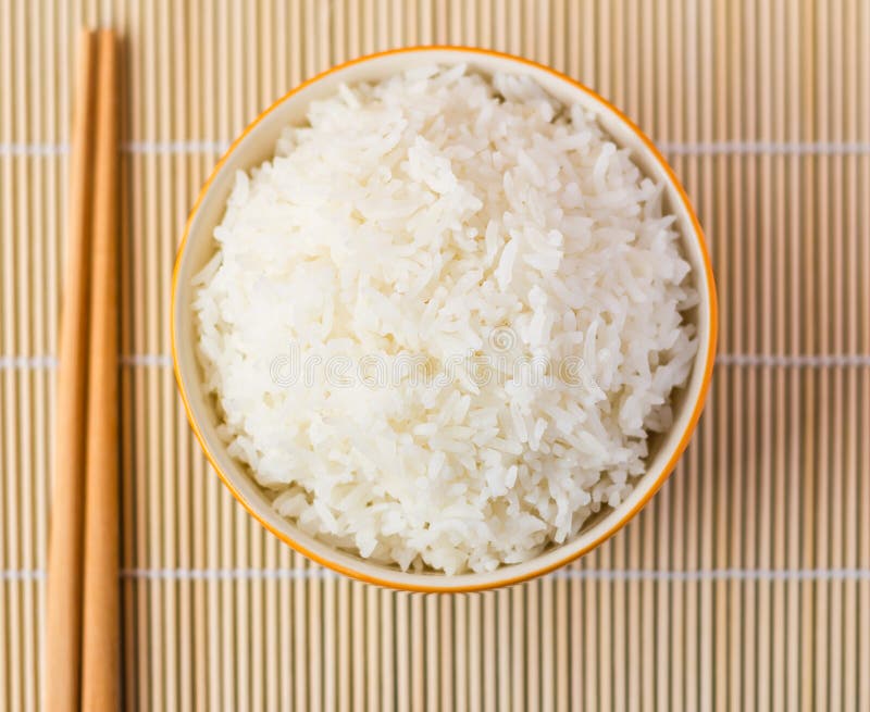 Bowl of Cooked Rice stock image. Image of bowl, ingredient - 79514055