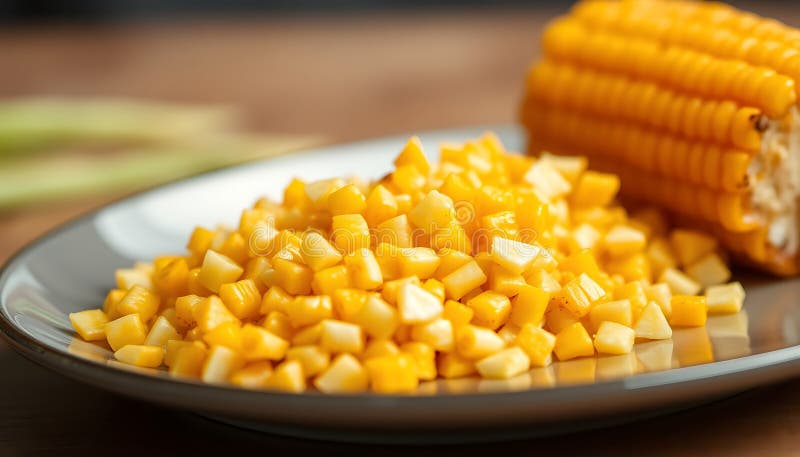 Bowl of Corn Kernels Cooked Vegetable Healthy Food Side Dish Meal ...
