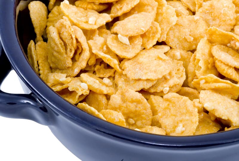 Bowl of Cornflakes stock photo. Image of delicious, white - 6944430