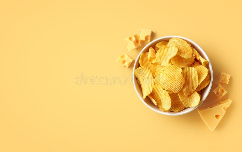 Yellow crisps rings macro stock photo. Image of macro - 38282152