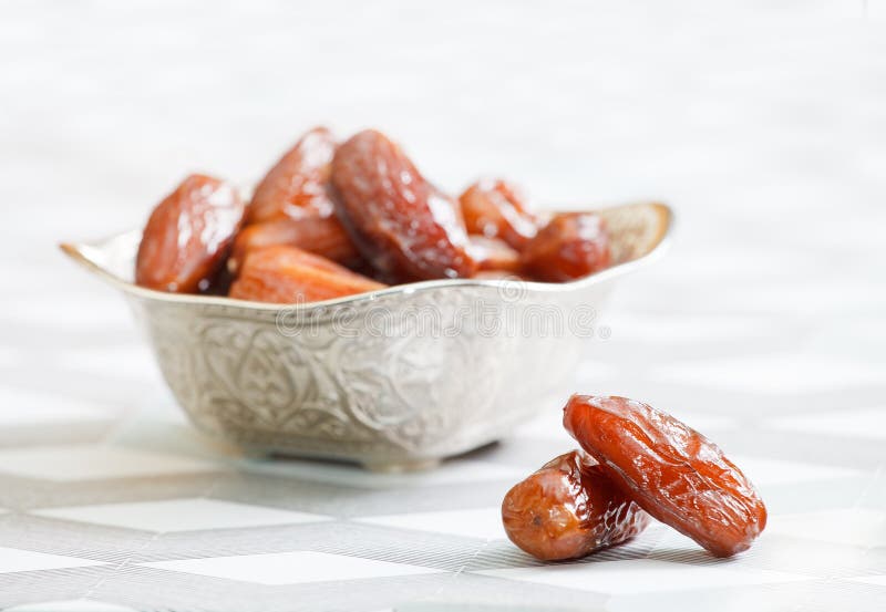 Bowl with dates stock photo. Image of emirates, closeup - 55666738