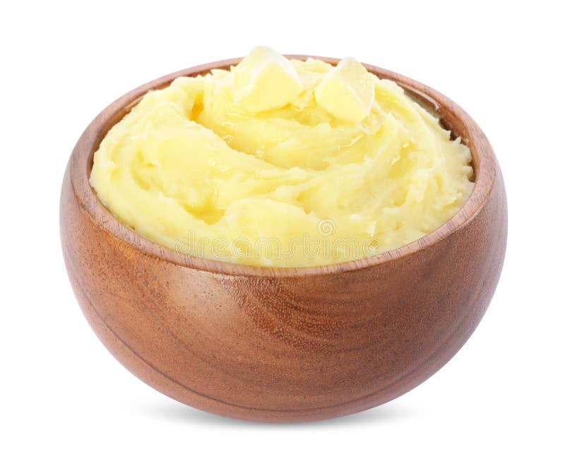 Bowl of Delicious Mashed Potato with Butter Stock Image - Image of ...