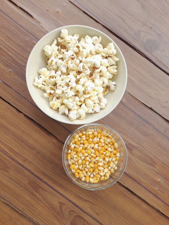 A Bowl of Delicious and Savory Popcorn Stock Photo - Image of lunch ...