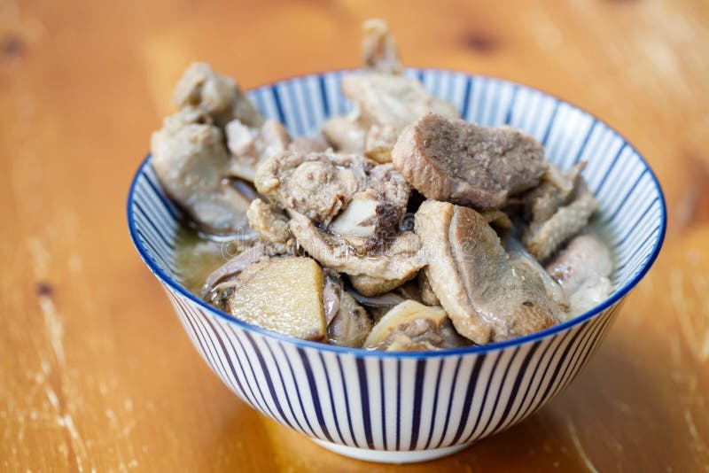 A Bowl of Delicious Taiwanese Ginger Duck Stock Image - Image of duck ...